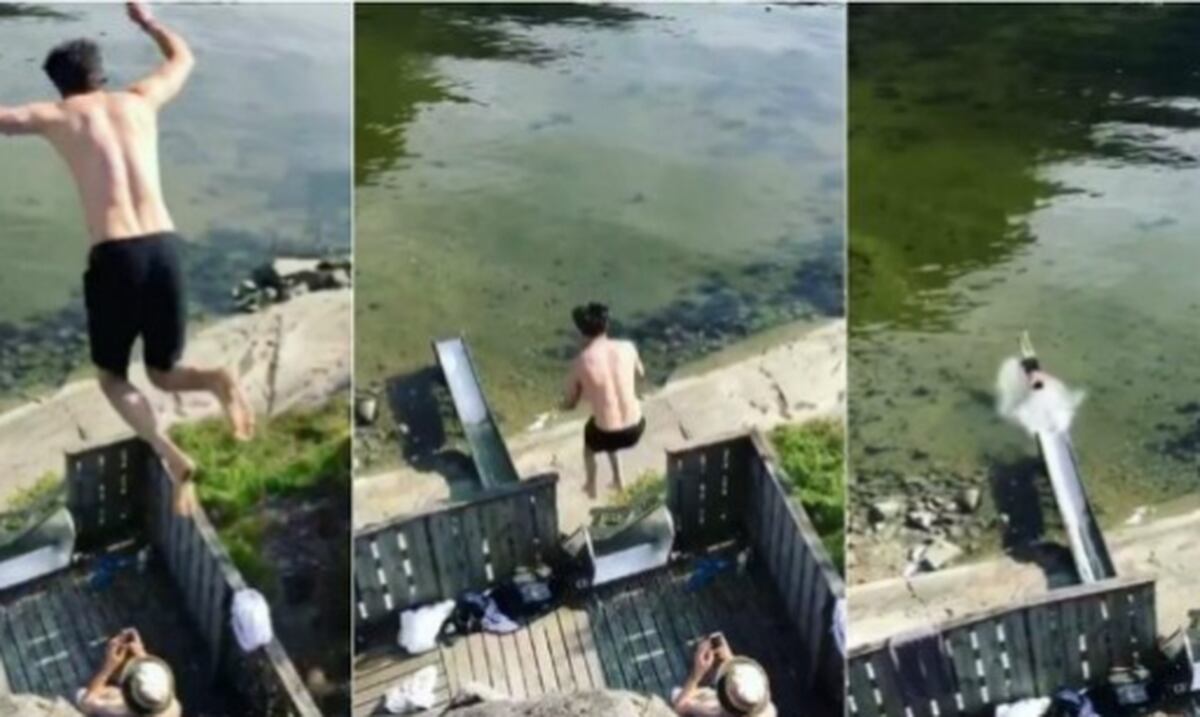 Mira el clavado que pudo terminar en una tragedia - Primera Hora