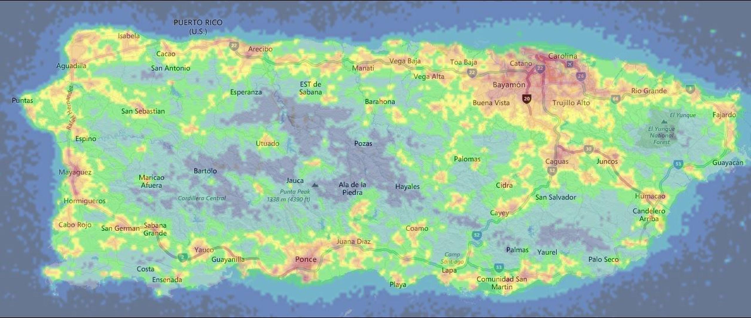 En exceso la contaminación lumínica en Puerto Rico - Primera Hora