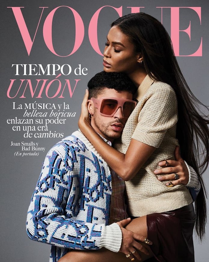 Bad Bunny y Joan Smalls en portada de la revista Vogue - Primera Hora