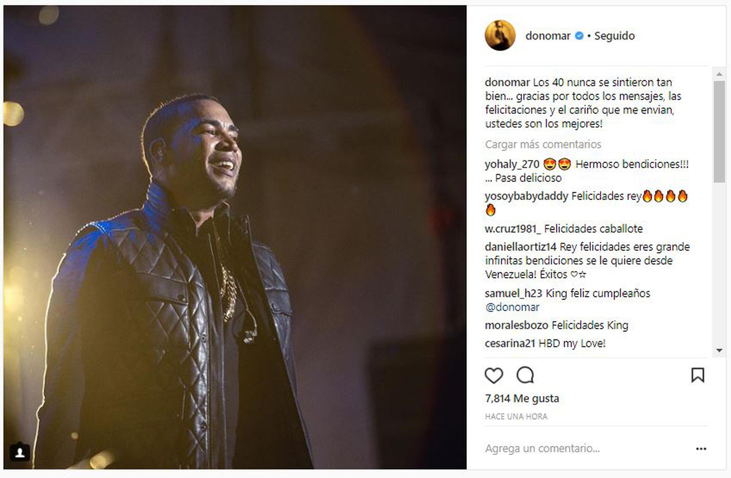 Don Omar celebra sus 40 años dando gracias a sus fans - Primera Hora