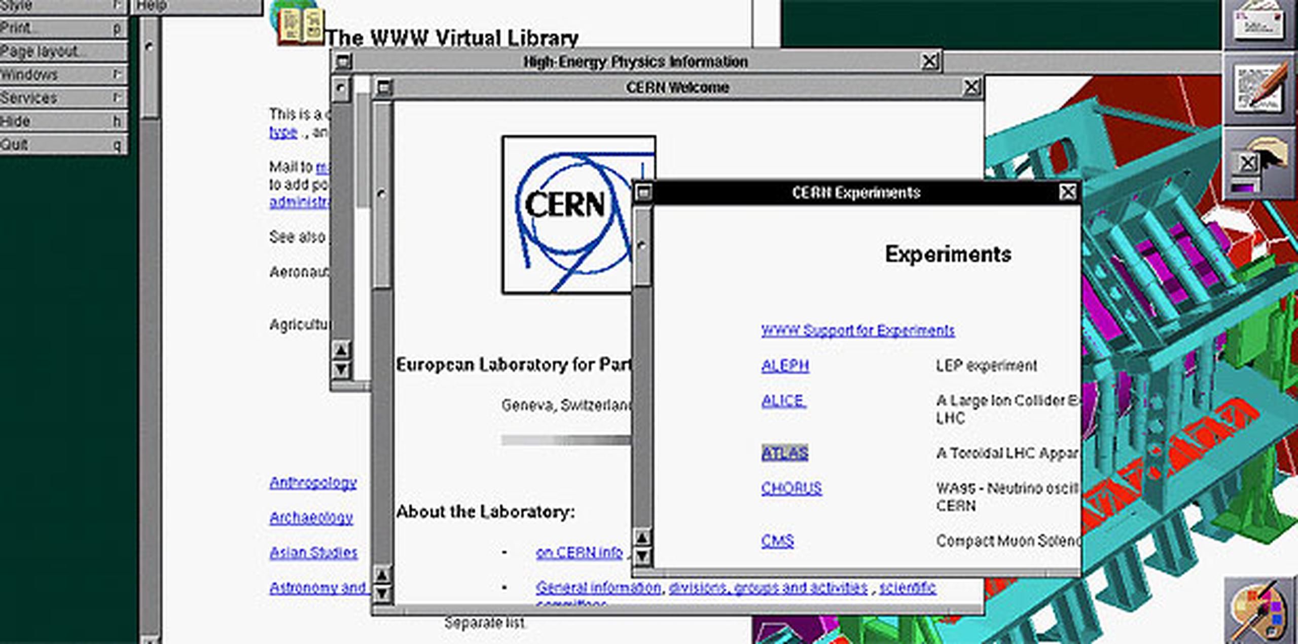 Primera página web cumple 20 años y celebra restaurando versión ...