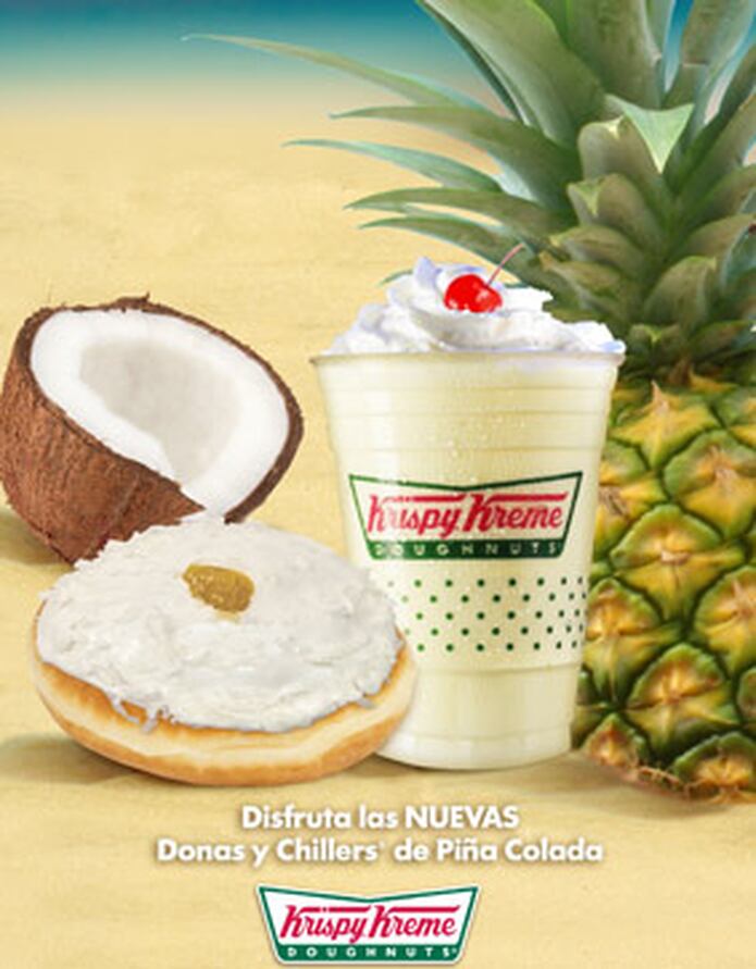 Nueva dona rellena de piña colada en Krispy Kreme - Primera Hora